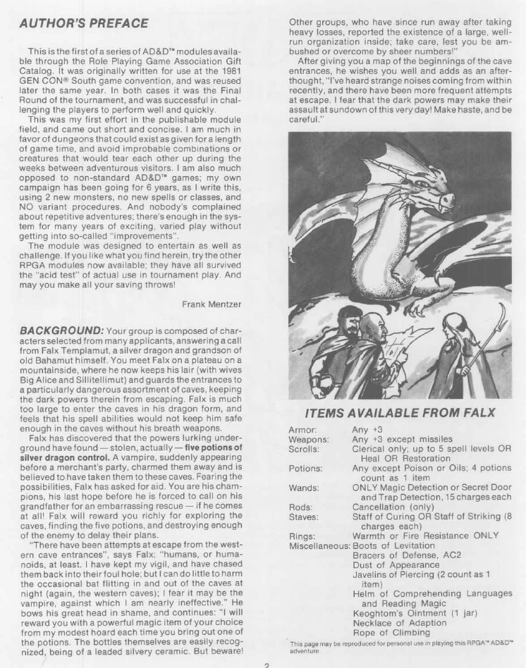 149. Frank Mentzer – R1: To the Aid of Falx (1982) – The History of D&D