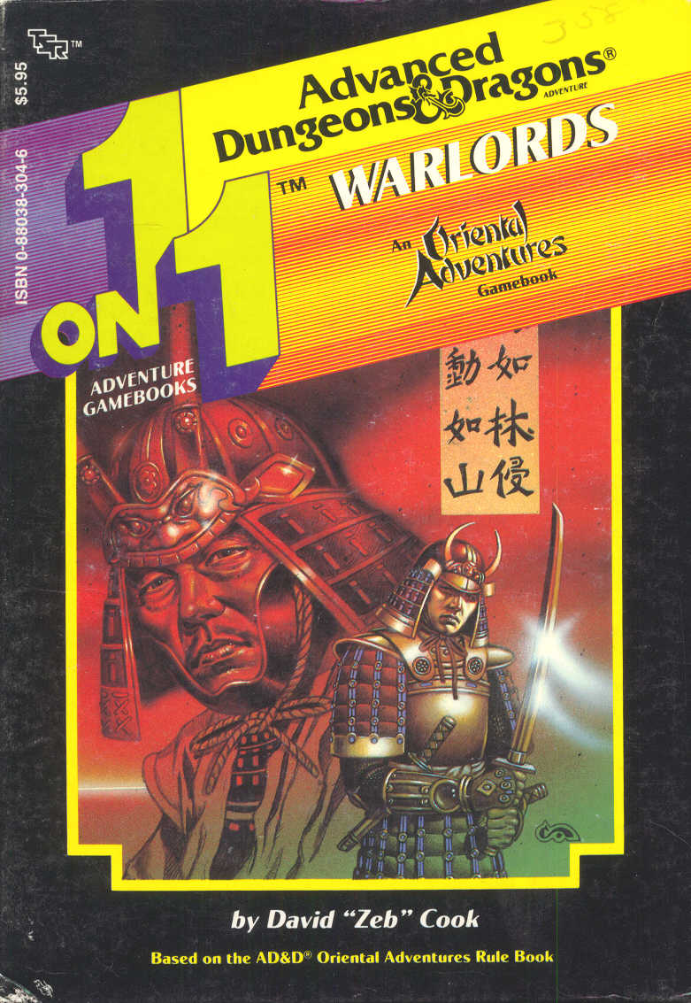 489. David “Zeb” Cook – 1 on 1 Adventure Gamebooks: Warlords (1986 ...