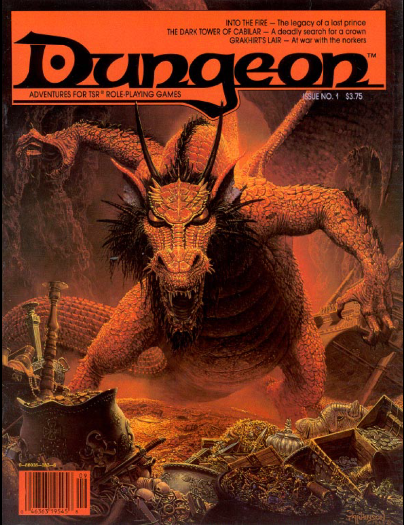 491. Various Authors – Dungeon #1 (September 1986) – The History of D&D