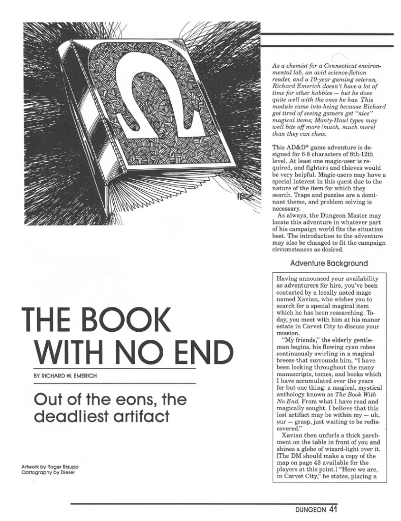 514.1. Various Authors – Adventures in Dungeon #3 (January 1987) – The ...