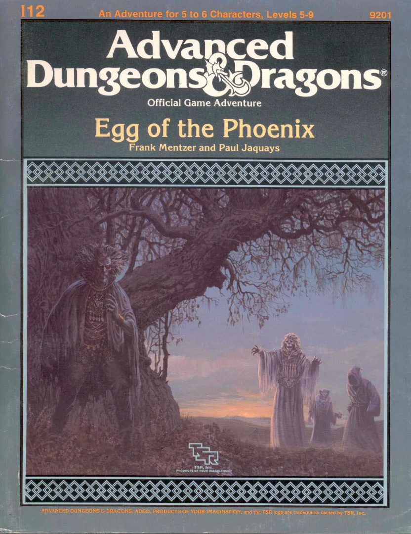 529. Frank Mentzer and Jennell Jaquays – I12: Egg of the Phoenix (1987 ...